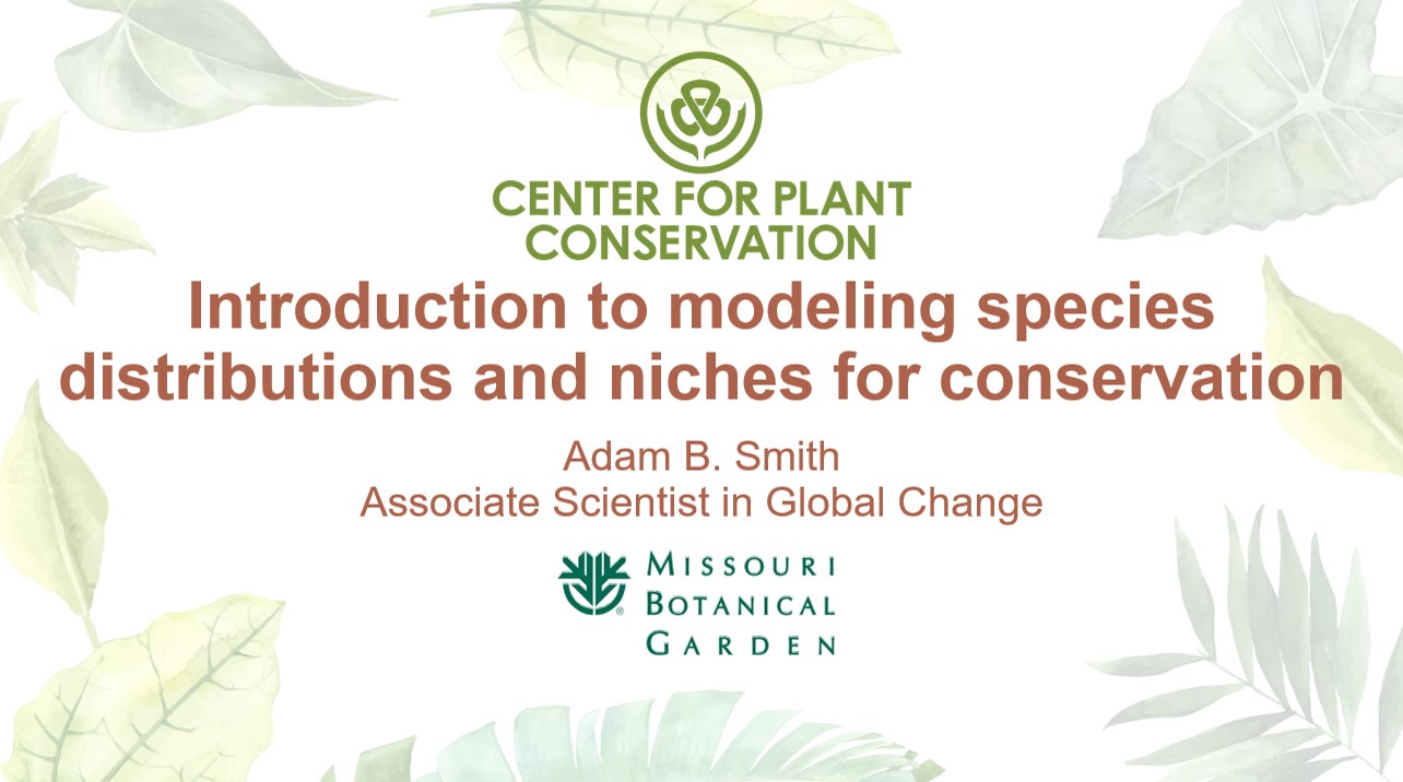 Free Applied Plant Conservation Course for conservation professionals ...